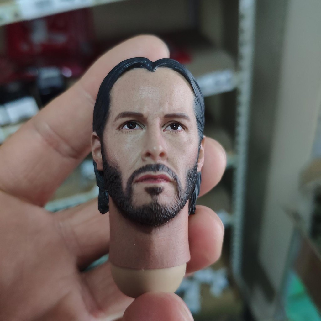 ของเล่นหัวหุ่นนักฆ่า 1/6 Keanu Reeves Man Head Sculpt F 12 นิ้ว HT ...