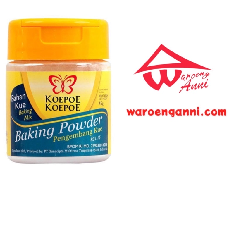 Indonesia Baking Powder Koepoe Koepoe ,45 gram | Shopee Thailand