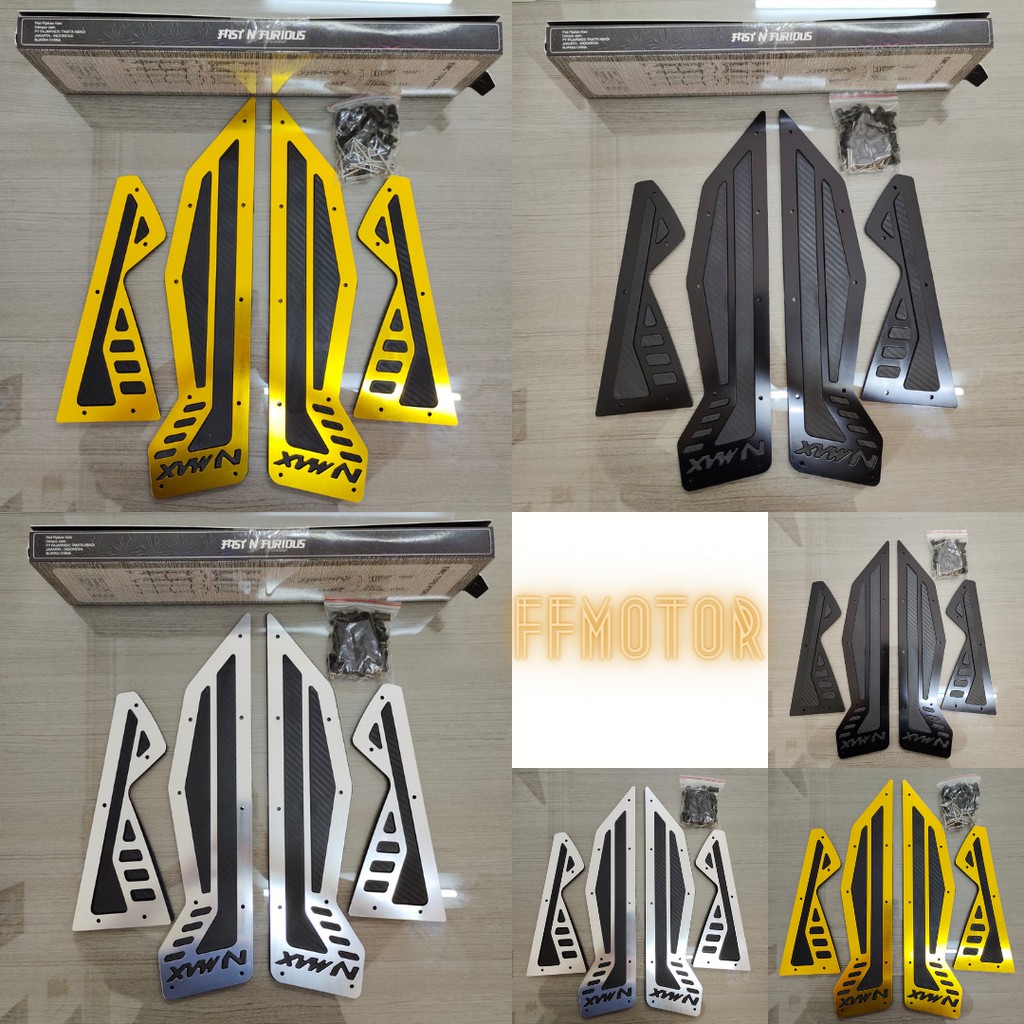 Bordes Plate พรมอลูมิเนียม พักเท้ามอเตอร์ไซค์ nmax เก่า nmax 2016 2017 ...