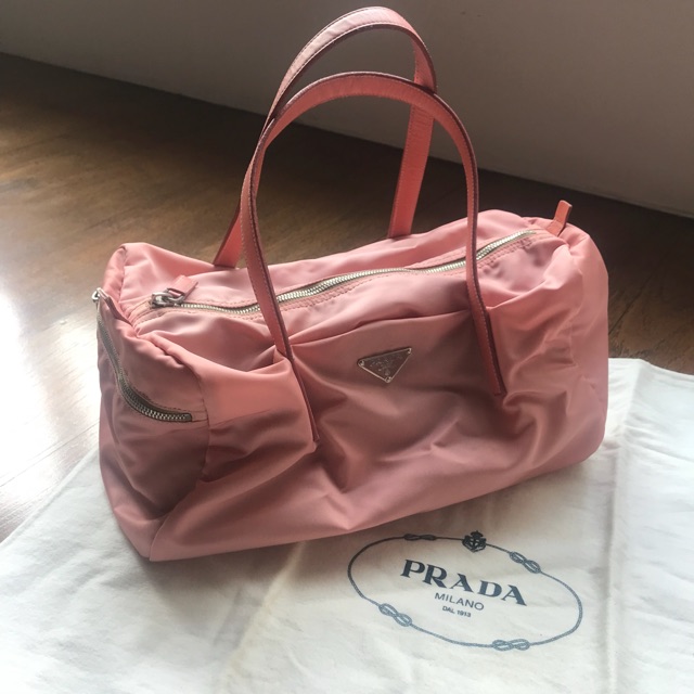 PRADA baby-pink nylon bag | Shopee Thailand