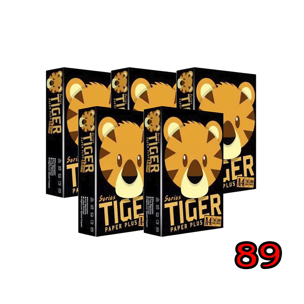 กระดาษ A4 อย่างดี 70 แกรม ตรา TIGER 500 แผ่นต่อรีม A4 Paper TIGER ...