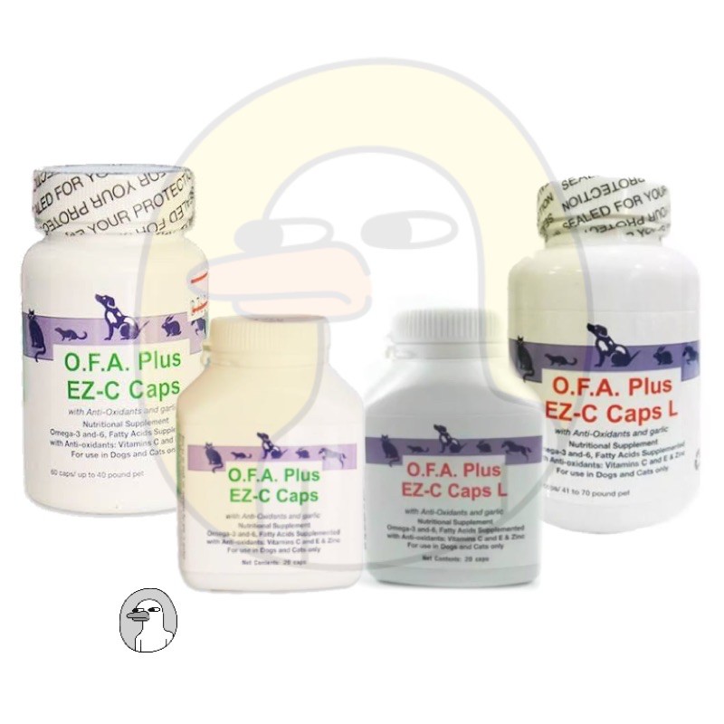 OFA Plus EZ-C อาหารเสริมบำรุงขน สุนัข-แมว (กระปุกเล็ก 20 เม็ดและ60เม็ด ...