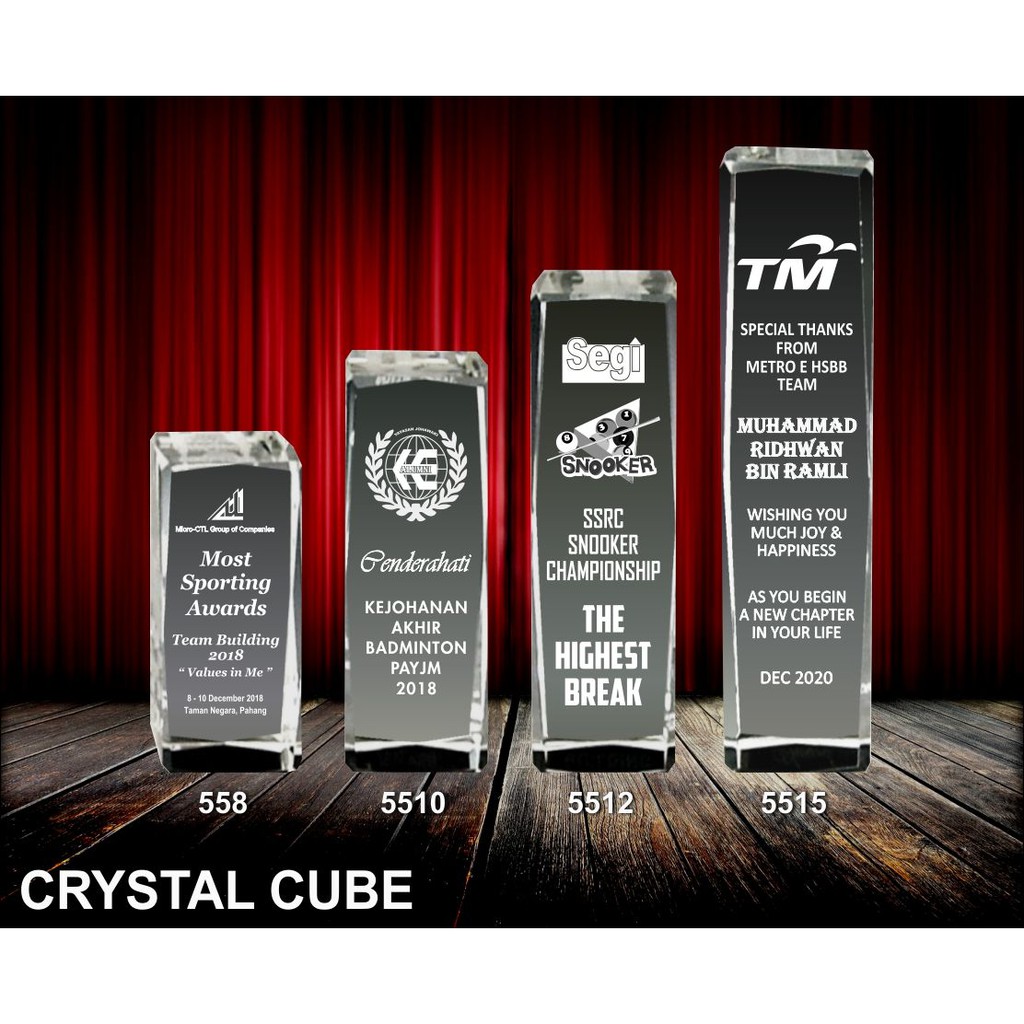 Crystal PAPERWEIGHT, CRYSTAL CUBE TROPHY ICC | Shopee Thailand