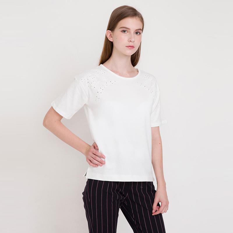 BOSSINI เสื้อสตรี ผู้หญิง Blouse รหัส 32030101 สีขาว | Shopee Thailand