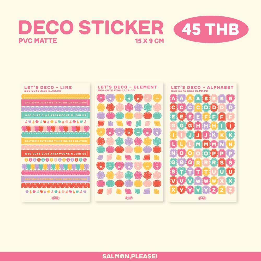 Cute deco sticker (Kids club collection) | Shopee Thailand