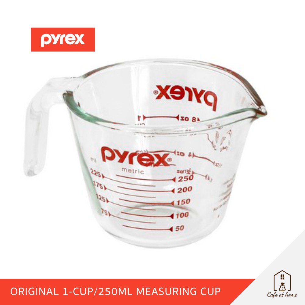 PYREX 250 ML / 1-CUP Original Measuring Cup (8 oz) ถ้วยตวง แก้วตวง ไพเร็กซ์ | Shopee Thailand