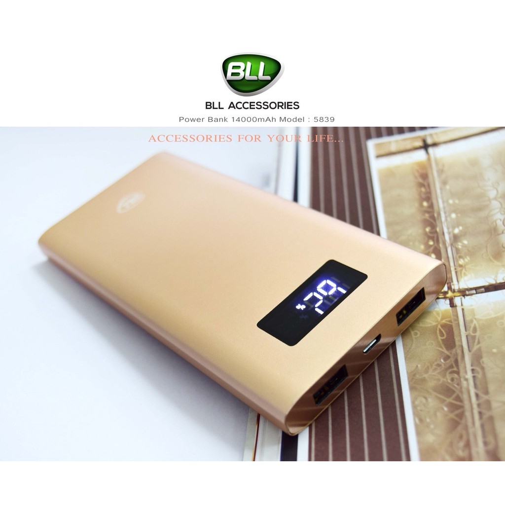 Power Bank ยี่ห้อ BLL 5839 ความจุ 14000 mAh | Shopee Thailand