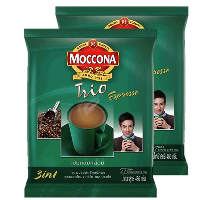 Moccona Trio Espresso 3in1 มอคโคน่า ทรีโอ เอสเพรสโซ่ กาแฟทรีอินวัน 18g ...