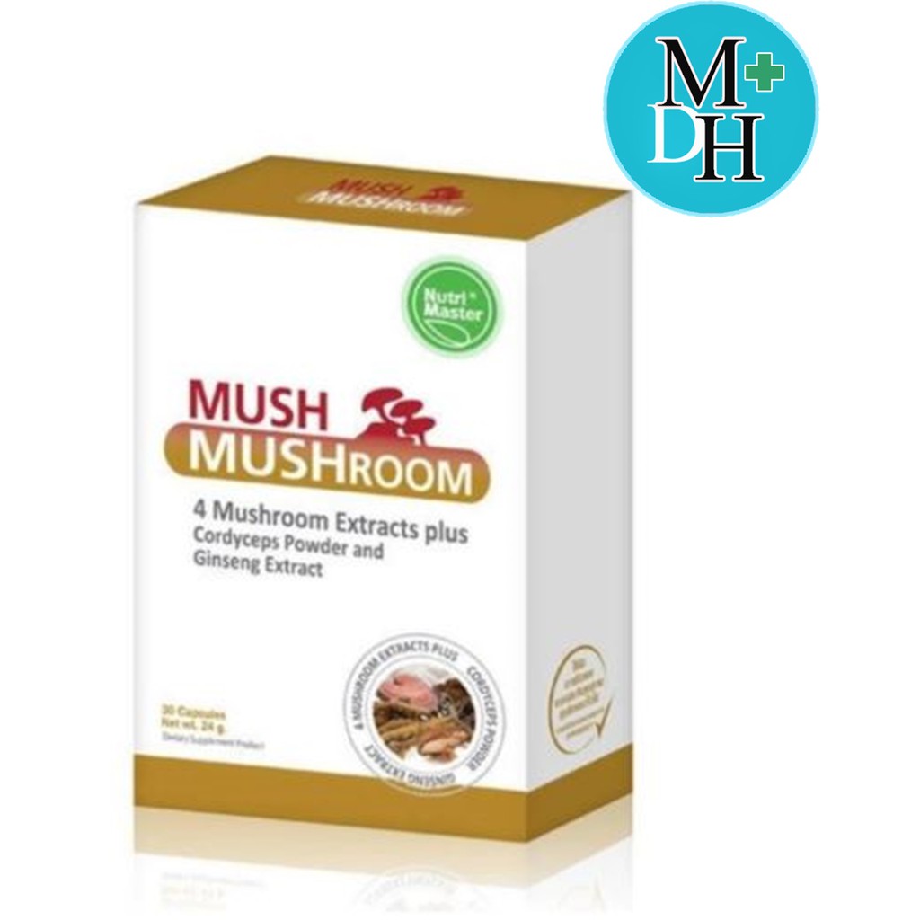 Nutri Master Mush Mushroom 30 Capsules 1 กล่อง. 16842. | Shopee Thailand