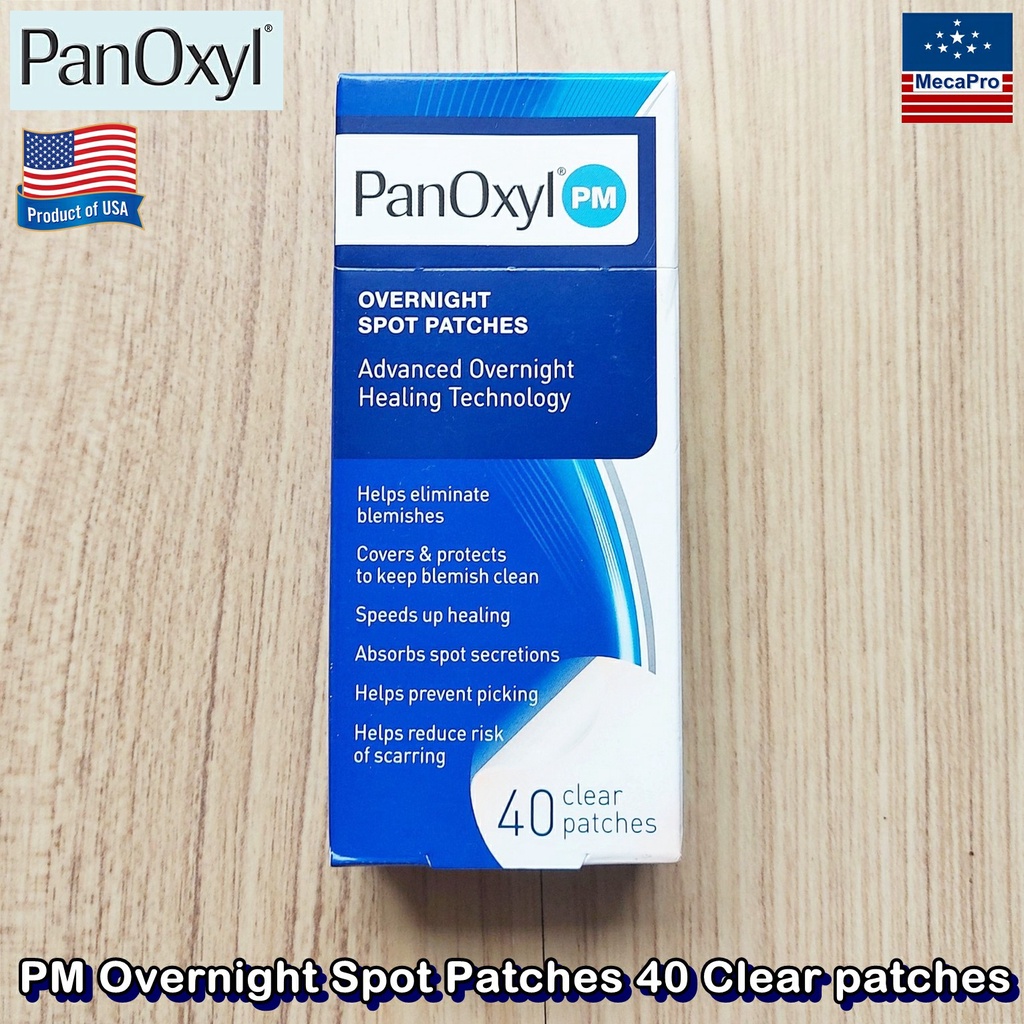 PanOxyl® PM Overnight Spot Patches 40 Clear patches แพนออกซิล แผ่นแปะ ...
