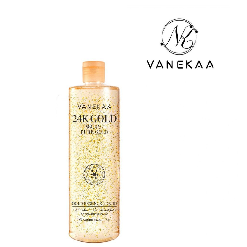 น้ำตบวานีก้า 24เค โกลด์ เอสเซ้นส์ ลิควิด Vanekaa 24K Gold Essence ...