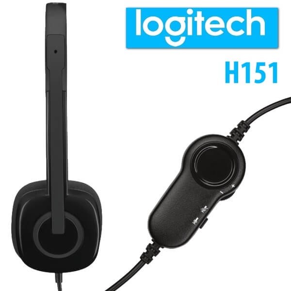 Logitech H151 ชุดหูฟังสเตอริโอพร้อมไมโครโฟน. | Shopee Thailand