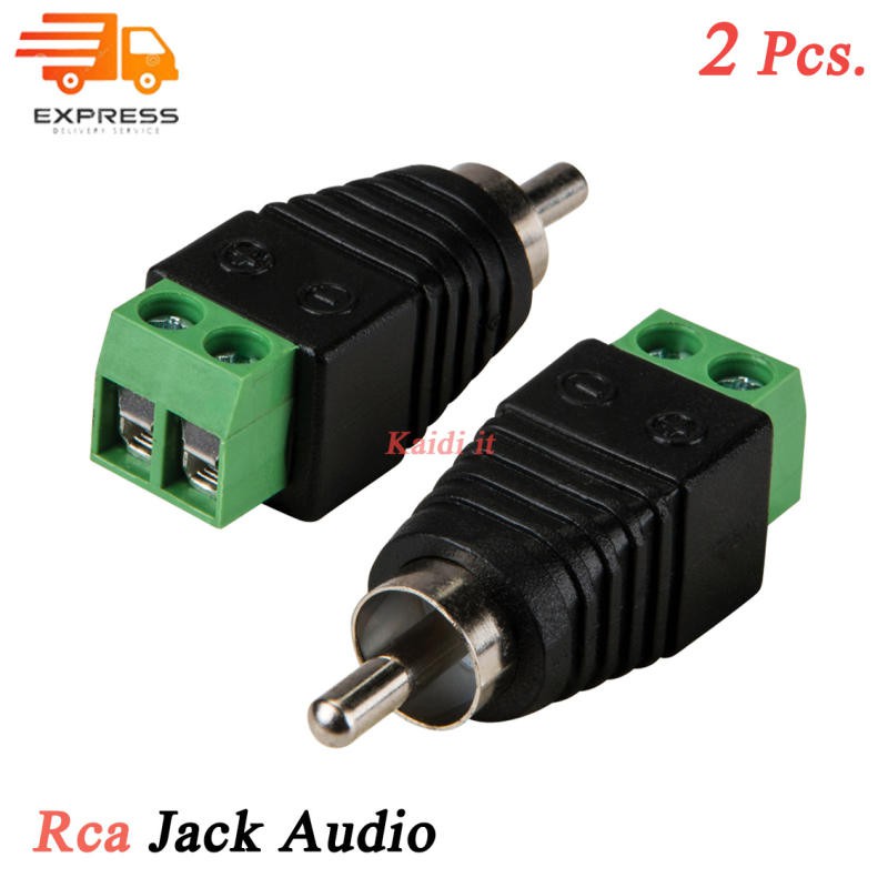 CCTV Jack Dc RCA แจ็คตัวผู้ แบบขันน็อต (จำนวน 2 ตัว) | Shopee Thailand