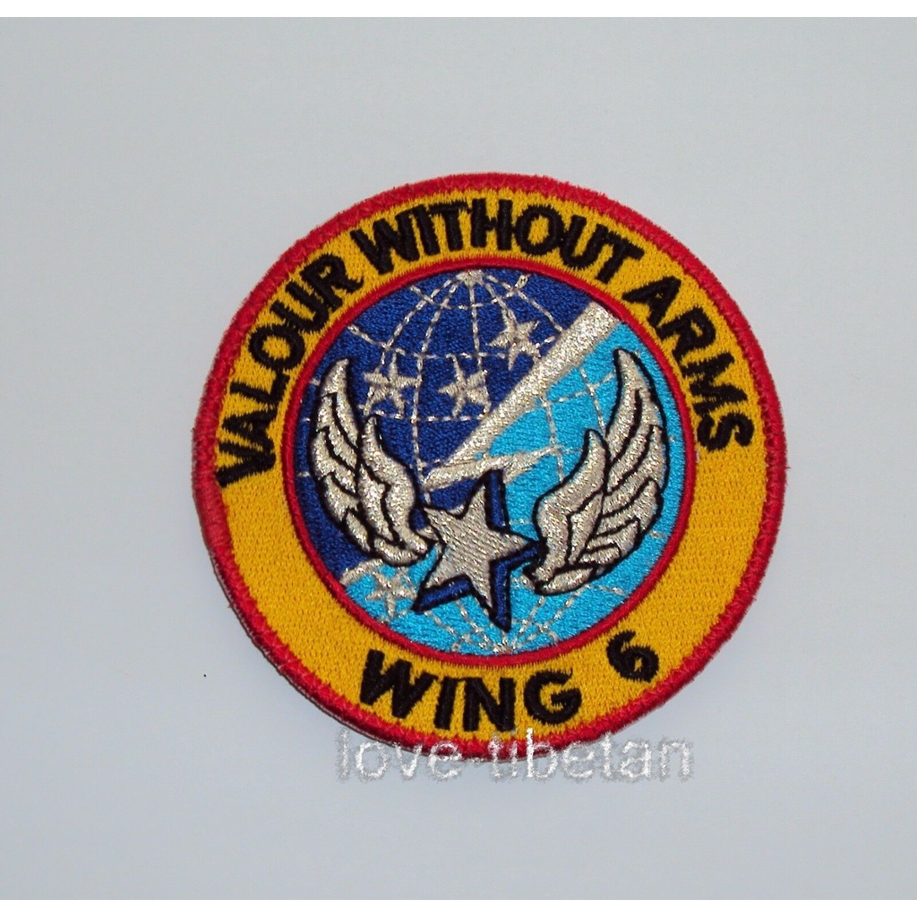 อาร์มกองบิน6 WING 6 DONMOUNG BANGKOK RTAF PATCH, ROYAL THAI AIR FORCE ...