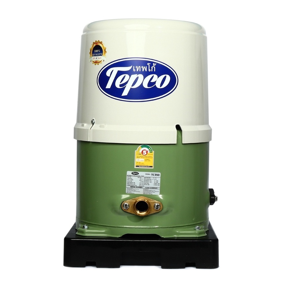 ปั๊มน้ำอัตโนมัติ แบบถังกลม กำลังมอเตอร์ 350 วัตต์ TEPCO รุ่น TC350 ปั้มน้ำ ปั๊มน้ำ ปั้มออโต้ ...