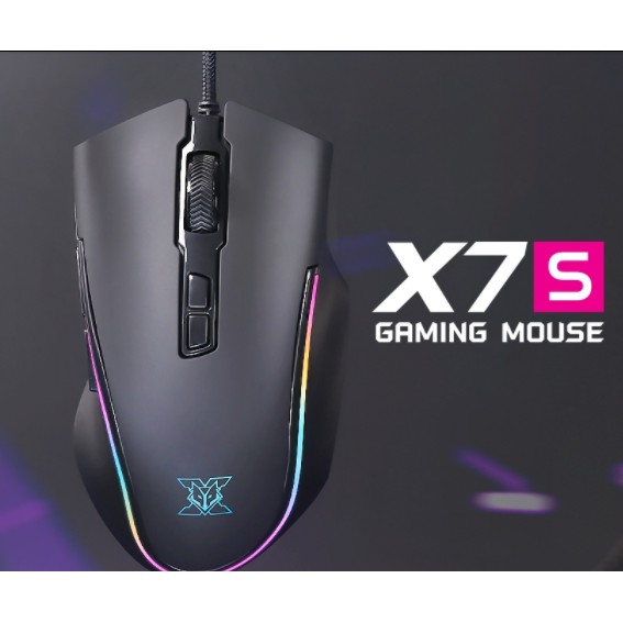 Nubwo X7s RGB Gaming Mouse เมาส์เกมมิ่ง รวดเร็วแม่นยำ ปรับแต่งแสง RGB ได้ ปรับ DPI ได้ 800-7200 ...