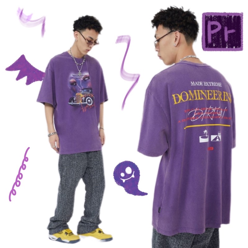 Domineerเสื้อ Oversize แนวสตรีท Made Extreme แท้ 100% | Shopee Thailand