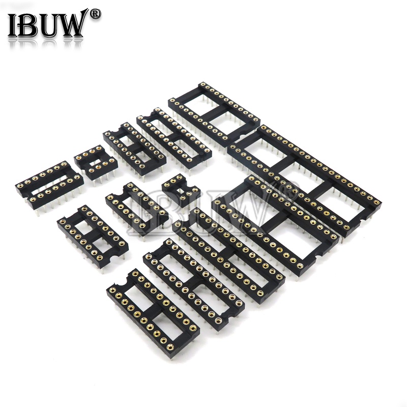 ซ็อกเก็ตเชื่อมต่อ IC DIP 6 8 14 16 18 20 24 28 40 PIN Sockets DIP6 DIP8 ...