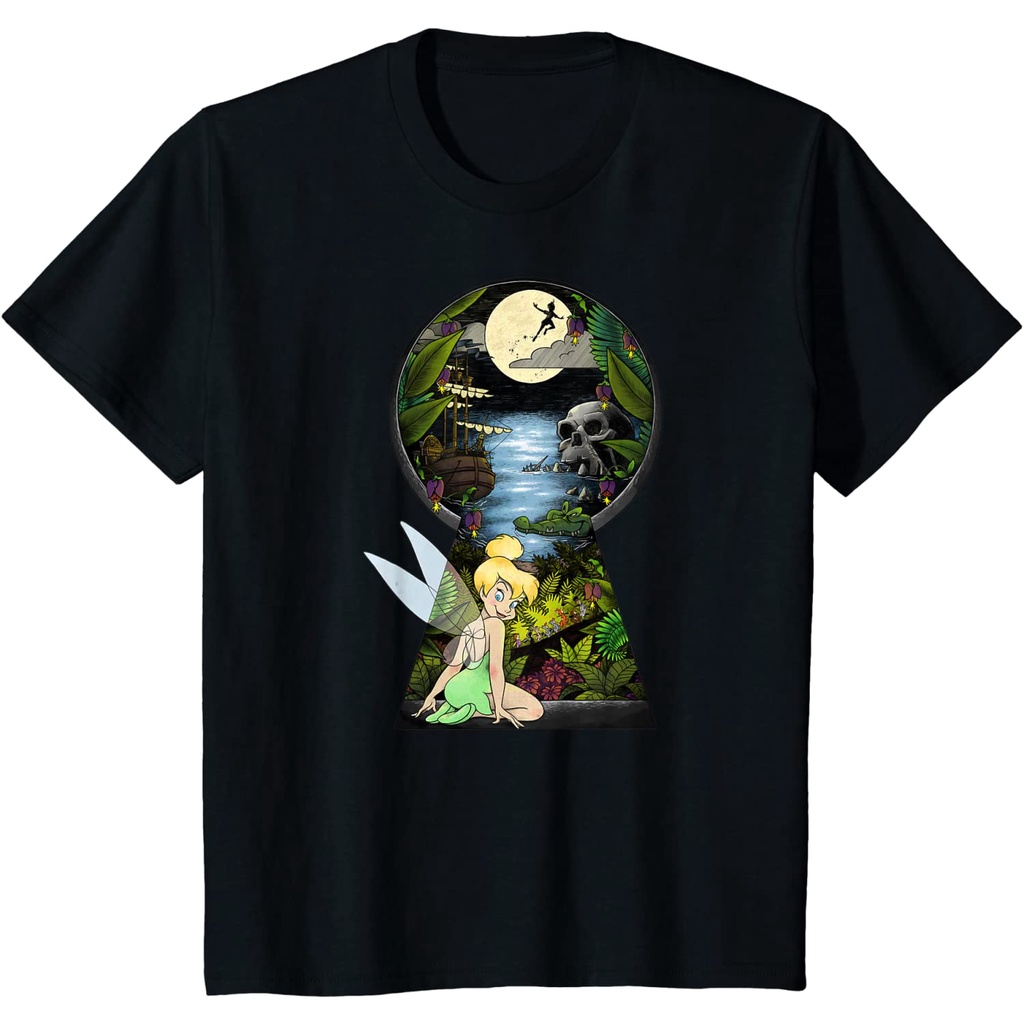 เสื้อยืดผ้าฝ้ายพรีเมี่ยม เสื้อยืด พิมพ์ลายกราฟฟิค Disney Peter Pan ...