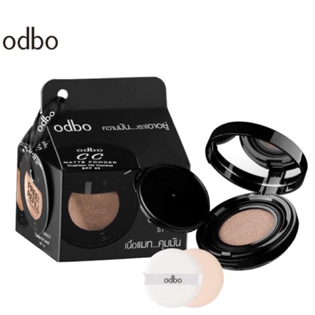 odbo CC Matte Powder Cushion Oil Control SPF 20 OD625 คุชชั่น แถมรีฟิล | Shopee Thailand
