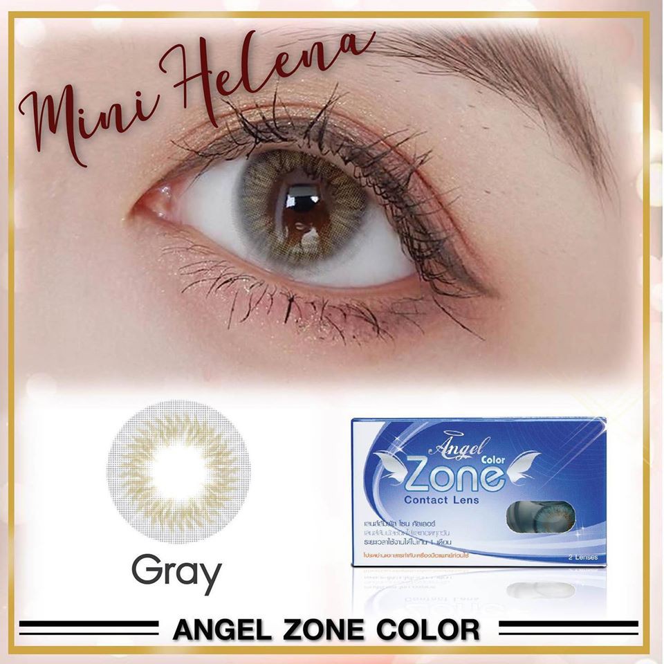 AngelZone คอนแทคเลนส์ รุ่น Helena Gray สีเทา | Shopee Thailand