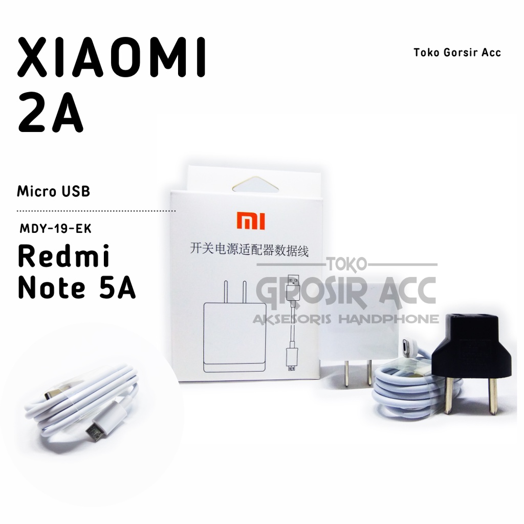 อุปกรณ์ชาร์จ Xiaomi Redmi Note 5A Micro USB Charger Xiomi Redmi Note5A Original Mdy-09-ek ...