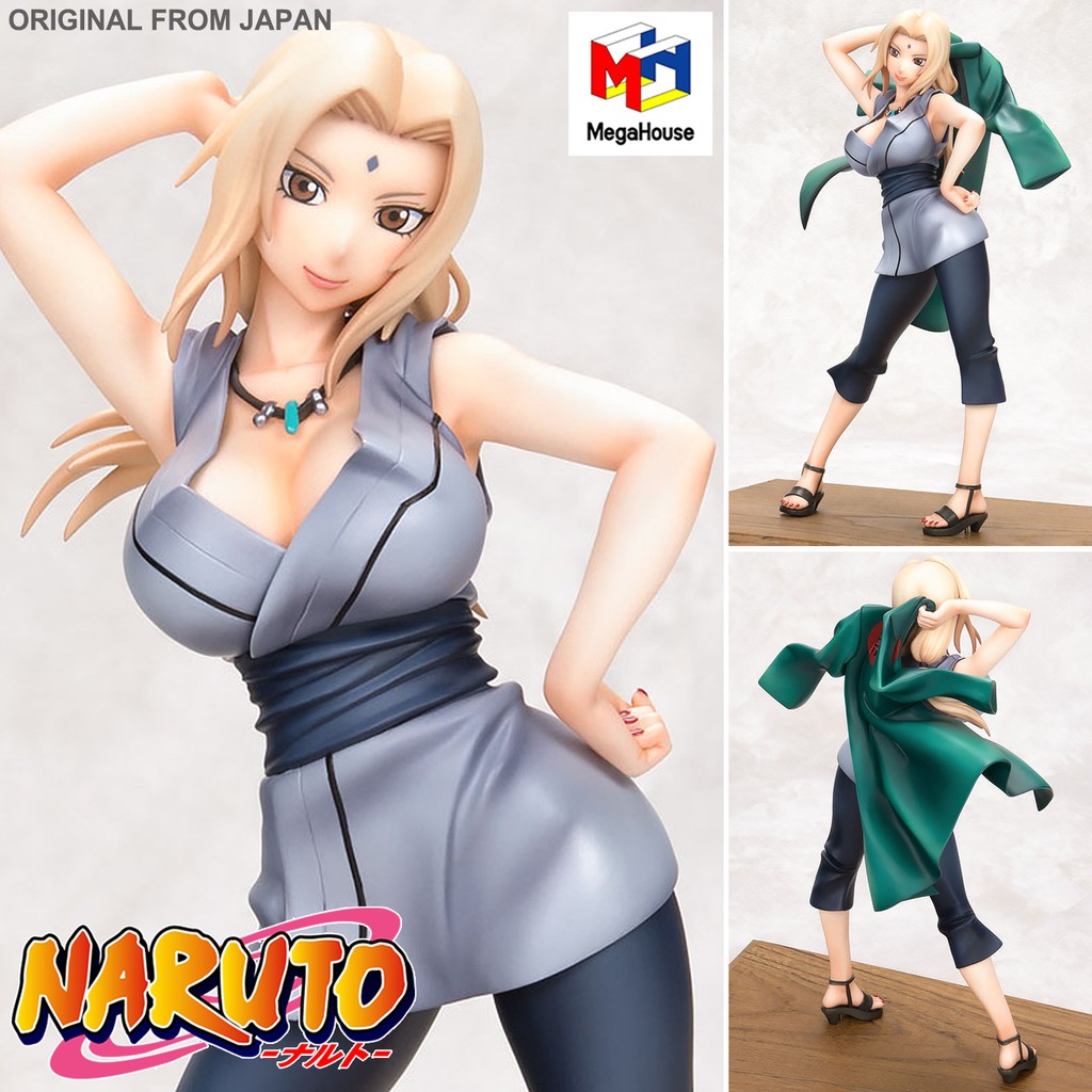 Figure งานแท้ ฟิกเกอร์ MegaHouse Naruto Shippuden Gals นารูโตะ ชิปปุเดง Namekuji Tsunade Hime นา ...