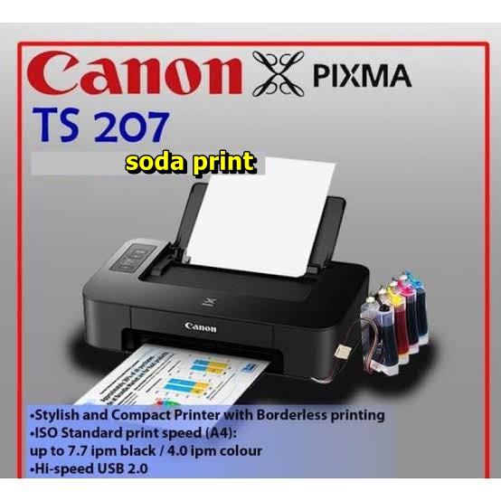 canon ts207 พร้อม ติดแท้งค์ เครื่องปริ้น สินค้ามือ1รับประกันเครื่องและ ...