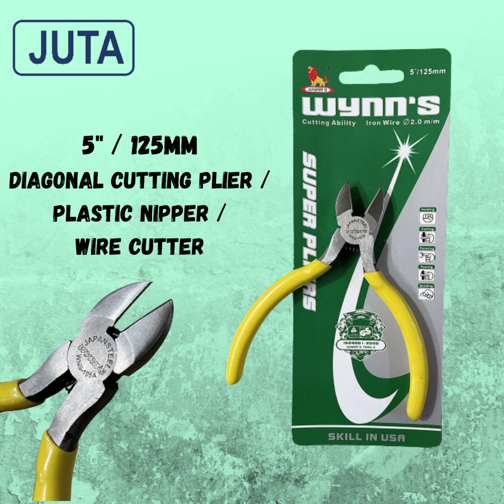 Mini DIGAON CUTTING PLIER / NIPPER 5 "/125 มม.เครื่องตัดพลาสติกไฟฟ้าสาย IRON เครื่องตัดสายไฟ ...