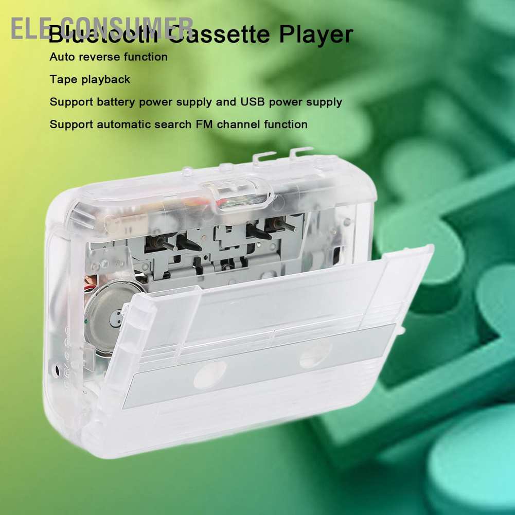 Ele เครื่องเล่นเทปคาสเซ็ตบลูทูธไร้สาย พร้อมพาวเวอร์ซัพพลาย Usb | Shopee ...