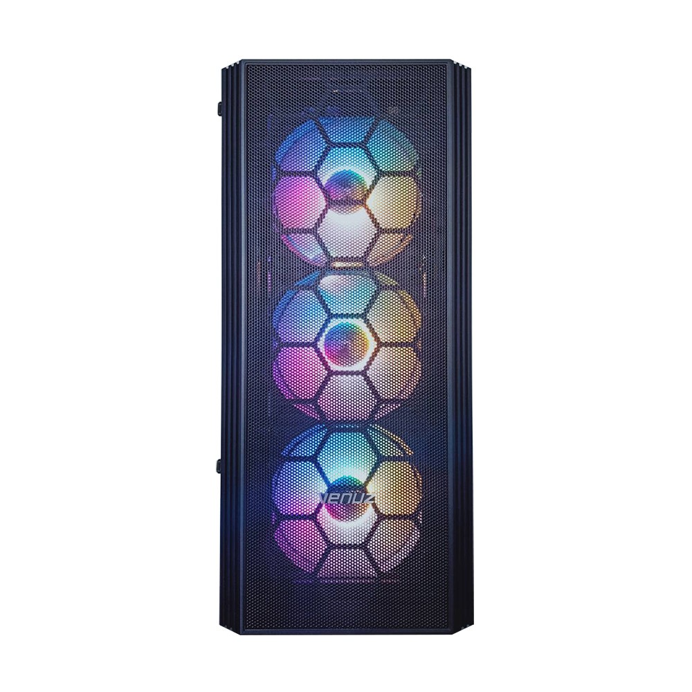 เคสคอมพิวเตอร์ VENUZ ATX Mid Tower Tempered Glass Gaming Case VC1812 ...