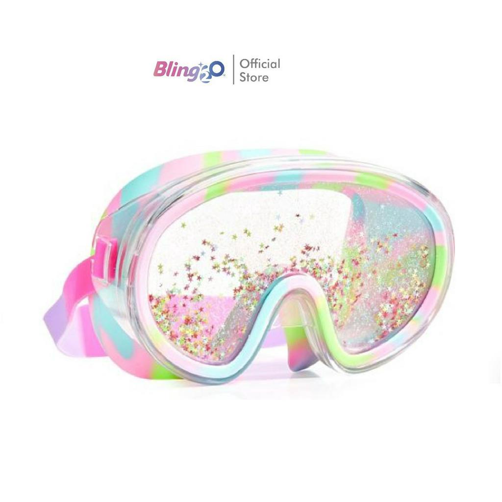 BLING2O แว่นตาดำน้ำเด็กสีสดใส ยอดฮิตจากอเมริกา FLOAT N AWAY MASK GOLD STAR PASTEL ป้องกันฝ้าเเละ ...