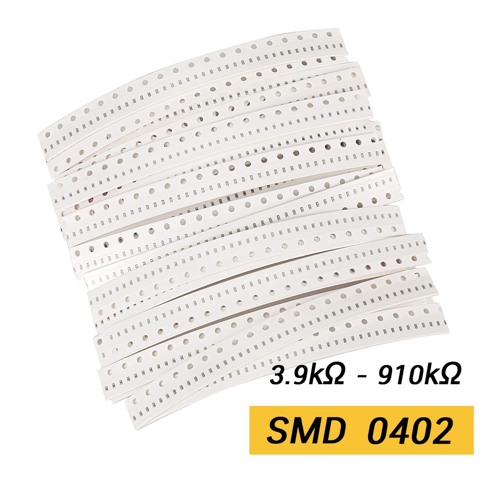 (48 ตัว) ตัวต้านทาน 0402 ±5% 3.9kΩ-910kΩ Resistor SMD SMT R R0402 ...