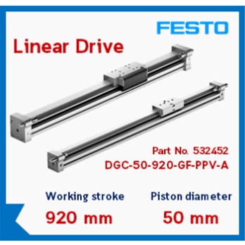 Linear Driver ยี่ห้อ FESTO Part No. 532452 Model : DGC-50-920-GF-PPV-A ...