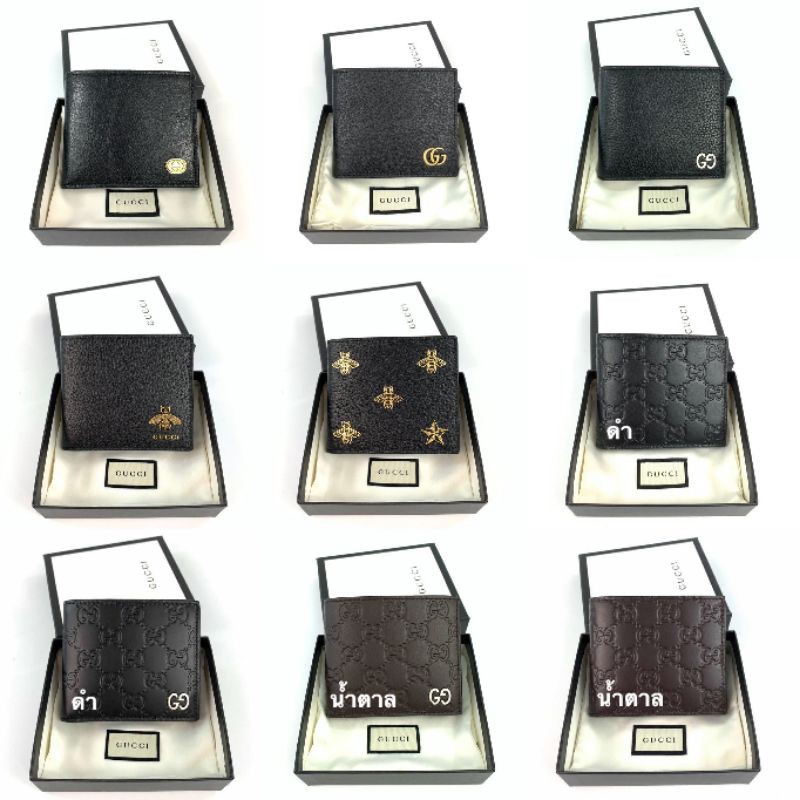 GUCCI wallet 8 card อปก กล่อง ถุงผ้า การ์ด ของใหม่ ของแท้100% | Shopee ...
