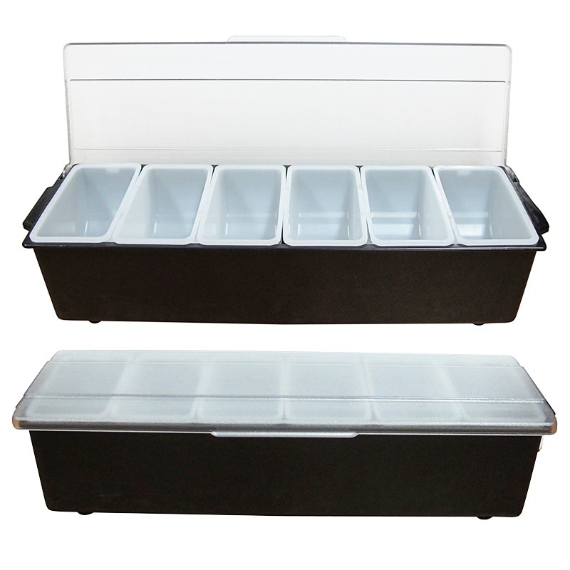 กล่องใส่เครื่องปรุงอาหาร Bar condiment holder ขนาด 6 ช่อง | Shopee Thailand