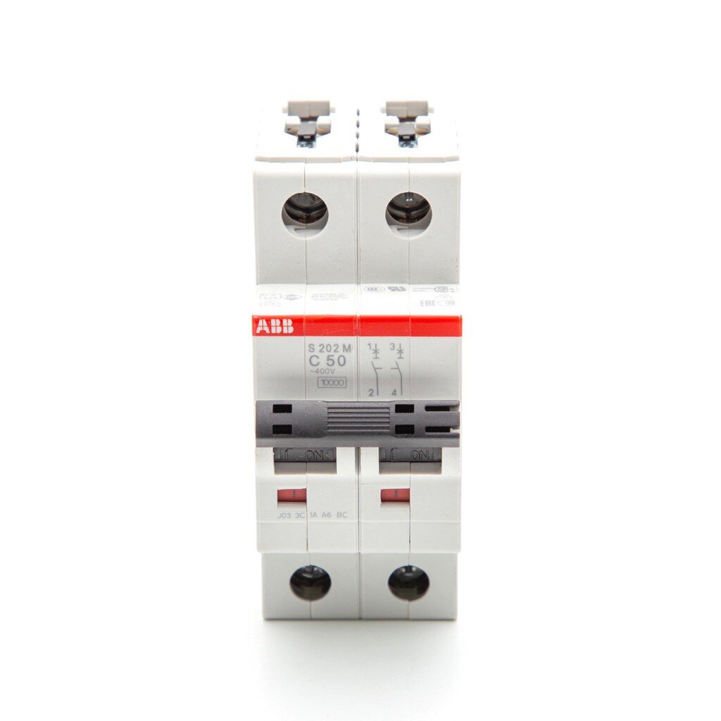 ABB S202M-C50 Breaker เบรคเกอร์ 2P 50A 🚀จัดส่งเลย! 🚀 | Shopee Thailand
