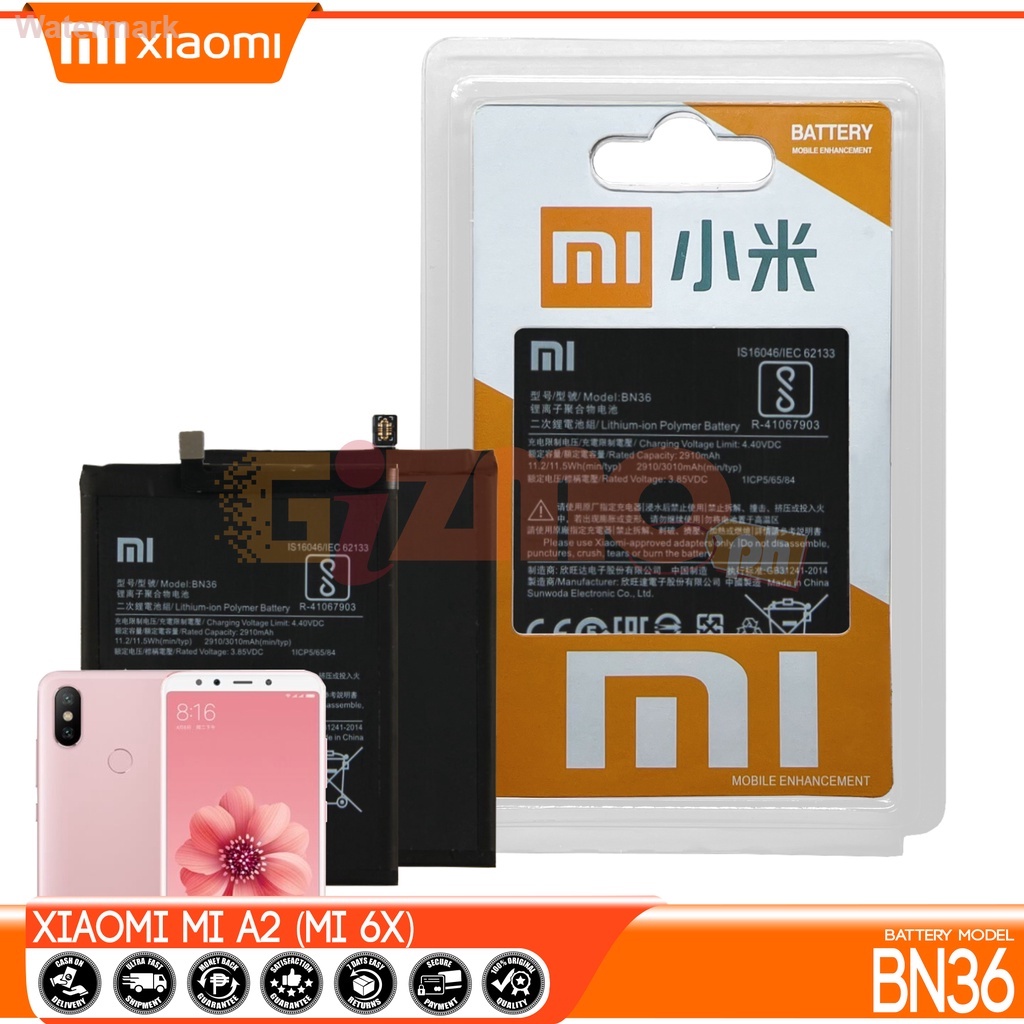 แบตเตอรี่ XIAOMI Mi 6X / Mi A2 รุ่น BN36 2910mAh | Shopee Thailand