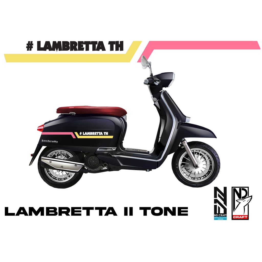 STICKER LAMBRETTA MODEL II Tone (สติกเกอร์แลมเบรตต้า รุ่น ทูโทน ...