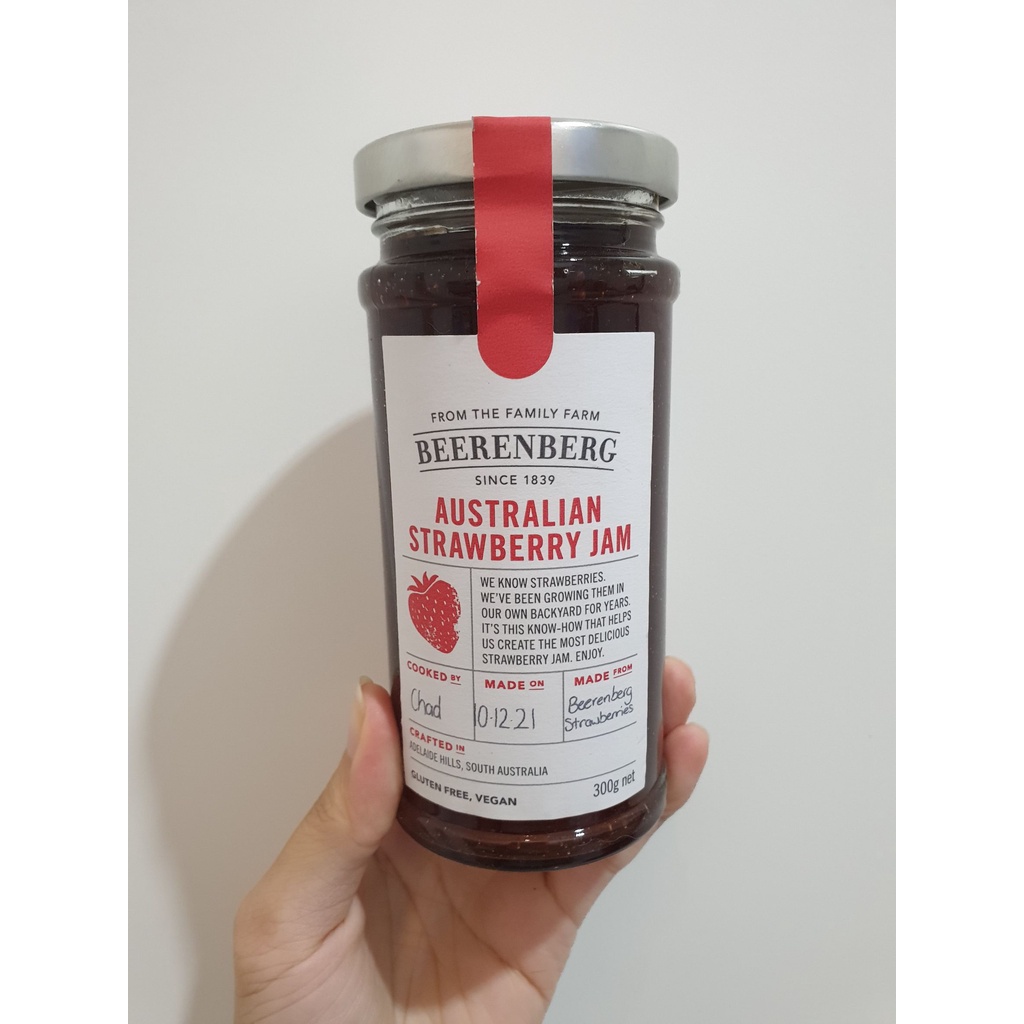 Beerenberg Strawberry jam 300 gram. แยมสตรอเบอร์รี่ ตรา บีเรนเบอร์ก ...