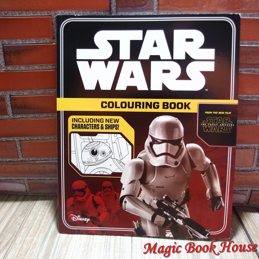 STAR WARS, COLOURING BOOK : หนังสือกิจกรรมเด็กปกอ่อน ภาษาอังกฤษ (มือสอง ...