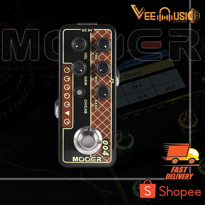 Mooer เอฟเฟคกีตาร์ Micro Preamp 004 Day Tripper แบบปรีแอมป์ Preamp ทน ...