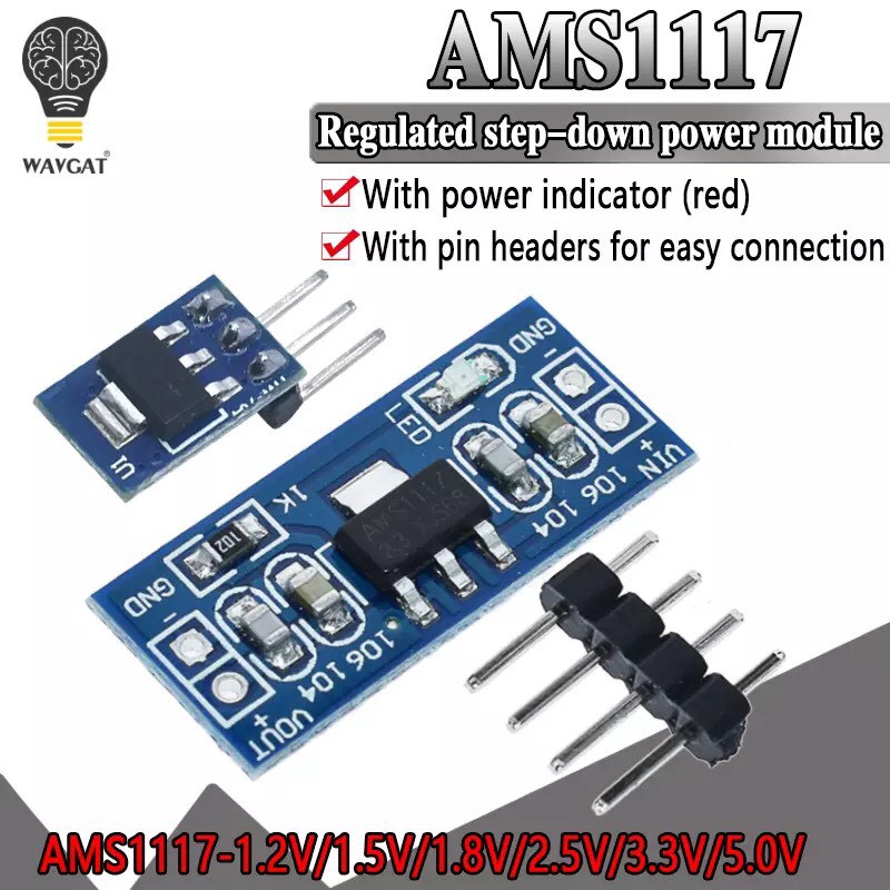 Power Supply module AMS1117- 3.3V DC-DC [พร้อมส่งจากไทย] | Shopee Thailand