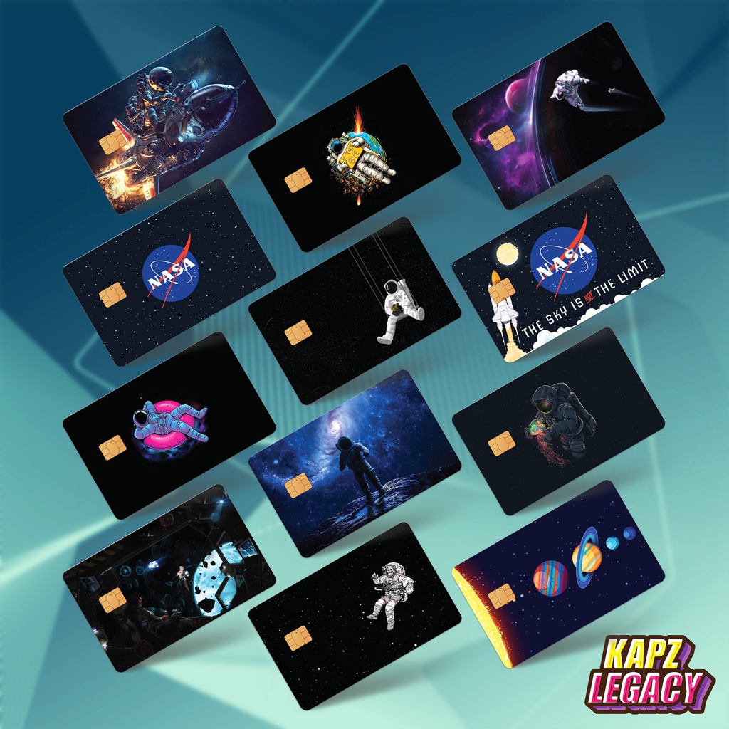 Kapzlegacy Space Nasa ATM Bank สติกเกอร์การ์ด Access Touch n Go Skin ...