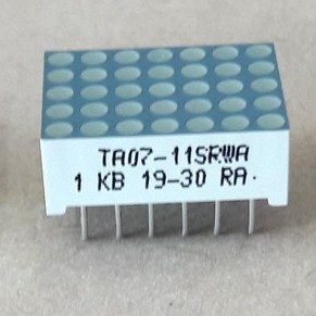 LED Dot Matrix 5x7 Module จอแสดงผลแอลอีดีโมดูลดอทเมทริกซ์ ขนาด 5x7 สี ...