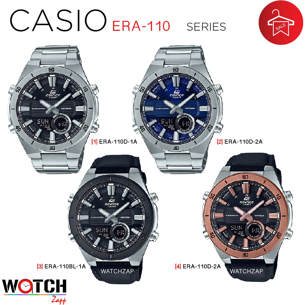 นาฬิกาข้อมือ Casio Edifice Men Chronograph ERA-110D สายแสตนเลส ERA-110D ...