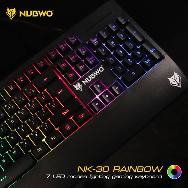 NK-30 GAMING KEYBORD เกมส์มิ่งคีย์บอร์ด Rubber dome switch NUBWO Vakant NK-30 | Shopee Thailand