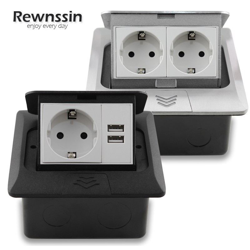 Eu Floor Mounted Socket With USB Charging Port USB POP-UP Floor ...