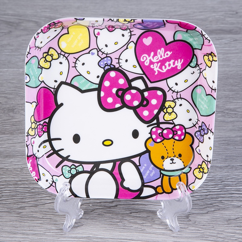 Hobby Hello Kitty Sullivan Frozen melody จานเมลามีน เรซิ่น บนโต๊ะอาหาร ...