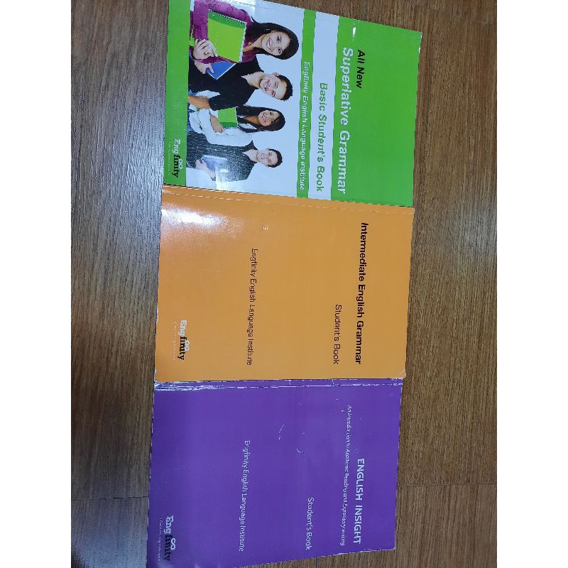 หนังสือเตรียมสอบ มือสอง วิชาภาษาอังกฤษ grammar 3 เล่ม ของEngfinity | Shopee Thailand